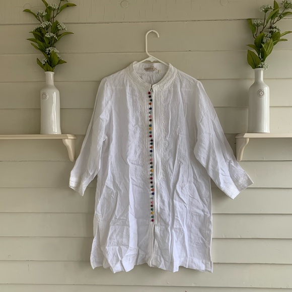 Soft Surroundings | Tops | Soft Surroundings Desert Linen Tunic French ...